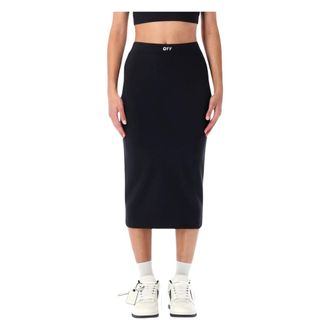 Off-white Elegante Midirock - - Skirts - Damen - Schwarzk - XS