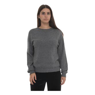 Liu Jo Femme, Pulls, Gris, Taille: 38 FR Pull avec micro-sequins