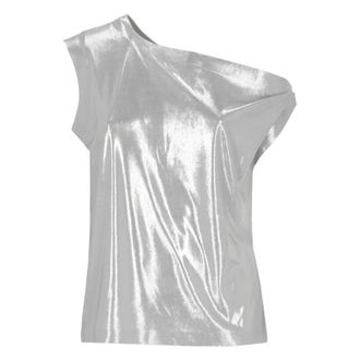 Norma Kamali Femme, Tops, Gris, Taille: 38 FR Drop Shoulder Top