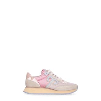 Wushu Ruyi Pinke Leder-Sneakers mit Ruyi-Logo - - Shoes - Damen - Mehrfarbig - 38 EU