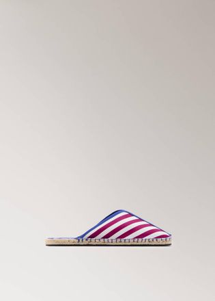 Mango Espadrilles sparte ray&eacute;es fuchsia - Femme - 37 - MANGO