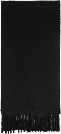 Ami Tücher & Schals - ADC EMBOSSED SCARF ANTHRA - Gr. unisize - in Grau - für Damen