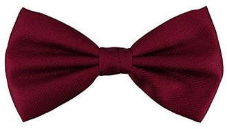 TigerTie Noeud papillon - Uni - Homme - Rouge - Taille Unique