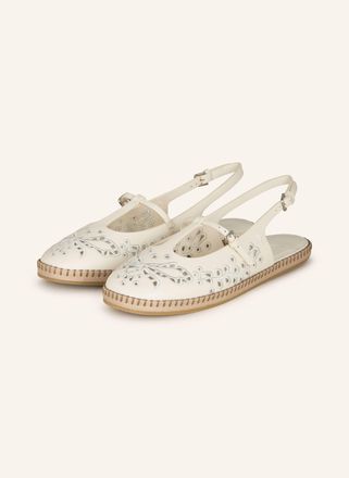 Jimmy Choo London Mary-Jane-Ballerinas Amiee Flat weiss