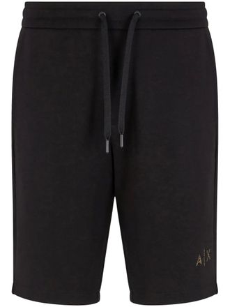 A|X Armani Exchange short &agrave; logo imprim&eacute; - Noir