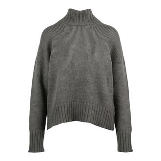 Alpha Studio Rollkragenpullover - - Knitwear - Damen - Grau - L