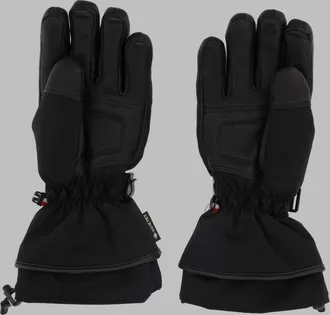 Moncler Padded Leather Gloves - Black