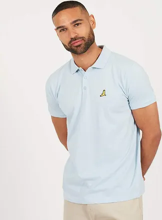 Brave Soul lot de 3 polos en jersey de coton multicolores-Bleu