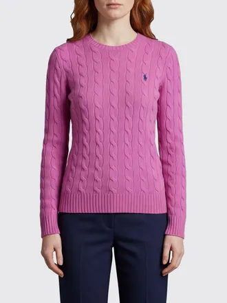 Polo Ralph Lauren Pull &agrave; col ras du cou coupe slim en laine et cachemire avec logo Poney