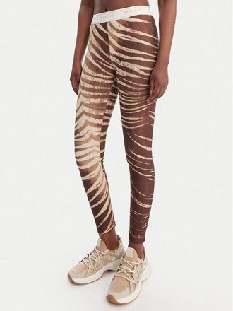 Just Cavalli Leggings 80PAC100 JS558 Braun Skinny Fit