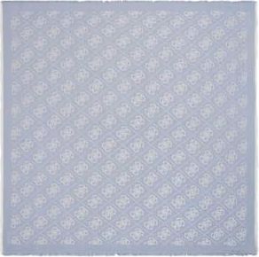 Guess Foulard Kefiah Noelle 4g logo 135×135 AW5111VIS03 LUL light blue logo, Bleu azur/bleu ciel