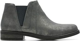 Clarks Femme Demi Beat Bottes Motardes, Gris (Dark Grey Interest-), 37.5 EU