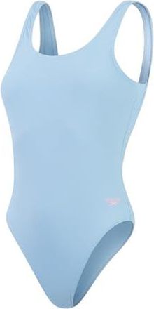 Speedo Textured Deep U-Back Swimsuit | Swimwear | Stylish Design Maillot de Bain, Bleu Curieux, 64 Femme