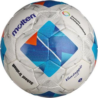 Molten SchoolTraineR Fu&szlig;ball, White/Blue, 4