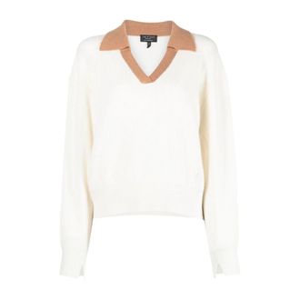Rag & Bone Beige Cashmere Polo Sweater - - Knitwear - Damen - Beige - L
