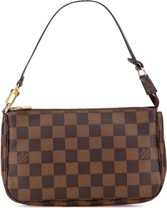 Louis Vuitton Hobo Bags - Damier Ebene Pochette Accessoires - Gr. unisize - in Braun - f&uuml;r Damen