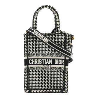Dior Pre-owned Canvas Book Tote Phone Bag 2Way Schultertasche - - Pre-owned - Damen - Schwarzk - ONE SIZE
