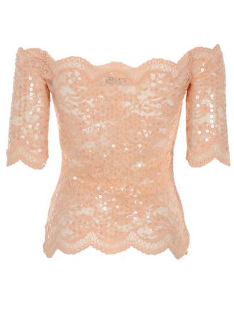 Paco Rabanne Lace and Sequin Blouse - Pink