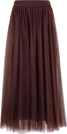 Fabiana Filippi Jupe Longue - Marron