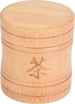 Generic Teebeutelbeh&auml;lter, Matcha-Beh&auml;lter, Solar-Teedose f&uuml;r Teeglas-Aufbewahrungshalter, leichte tragbare Box, Bambus teedosen f&uuml;r losen tee, 9 cm x 8 cm