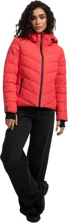 Marikoo Winterjacke Damen (XS-3XL) - Wasserabweisend, Warm, Kapuze abnehmbar, Winddicht - Steppjacke, Frauen - Stehkragen, 4 Taschen, verlängerter Zipper - Co