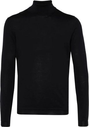 Goes Botanical Goes Botanical, Homme, Pulls, Bleu, Taille: 4XL Pull à Col Roulé en Maille Fine