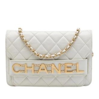 Chanel Sac bandouli&egrave;re vintage doccasion - Femme - Pre-owned - Blanc - Taille: ONE Size