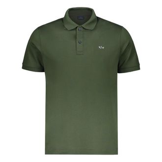 Paul & Shark Baumwoll Polo Shirt mit Logo Detail - - Tops - Herren - Gr&uuml;n - M