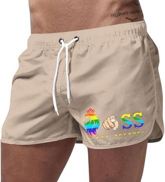 Generic Bermuda Kaki Militaire en Compression avec Militaire Bains Tissu Eponge Styl&eacute; Classique Jusqu Responsable Vente Revers Imprime Maillots Fun Jogg 30