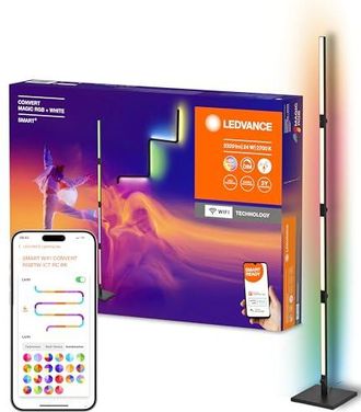 Ledvance Ledvance SMART+ WIFI CONVERT Wand- & Stehleuchte, schwarz, 24W, 2320lm, regulierbares Weiß- & Farblicht, dimmbar, lange Lebensdauer, dynamischer Magic