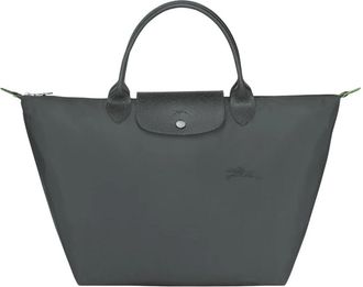 Longchamp Femme, Sacs, Gris, Taille: ONE Size Sac Fourre-Tout Vert à Poignée