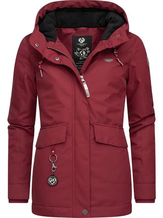 Ragwear Damen warme Winterjacke wasserdicht Jazmin Remake II Intl. Wine Red22 Gr. XXL