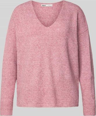 Only Regular Fit Pullover mit V-Ausschnitt Modell RICA LIFE