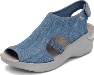 Life Stride BZees Damen Dream Ankle Straps Sandale, Denim, 42.5 EU