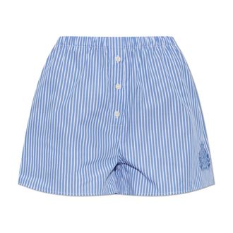 Sporty & Rich unisex, Shorts, Bleu, Taille: 36 FR Short Shorts