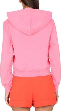 Moschino Logo Crochet Sweatshirt - Pink