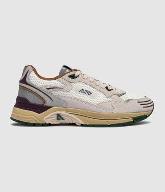 Autry Baskets Homme Hyperway Low Sue Meshact White Fig