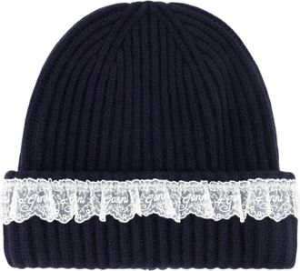 Ganni Kompakte Beanie - - Accessories - Damen - Schwarzk - ONE SIZE