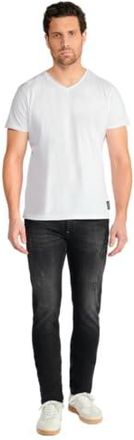 Le Temps Des Cerises Jeans 600/17 Adjusted Basic Destroy Noir N°1