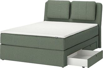IKEA LILLFJ&Auml;LLET Boxspringbett mit Bettkasten