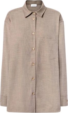 Andamane Femme, Blouses et Chemises, Gris, Taille: 38 FR New Georgiana Oversized Shirt