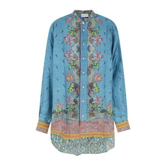 Pierre-Louis Mascia Femme, Blouses et Chemises, Multicolore, Taille: 40 FR Aloe Tunique Chemise