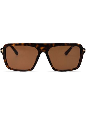 Tom Ford Eyewear Eckige Fletcher Sonnenbrille - Braun
