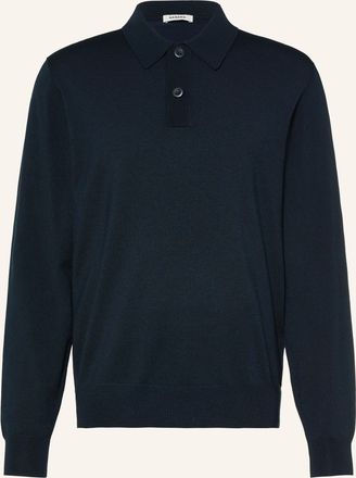 Sandro Sandro Strick-Poloshirt Classic Fit blau