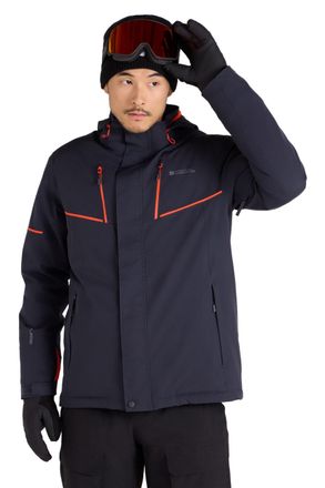 Mountain Warehouse Galactic Extreme Skijacke f&uuml;r Herren - Warme Snowboardjacke. Atmungsaktiv, versiegelte N&auml;hte, abnehmbaren Schneerock - Ideale Winterjacke Grau 3X-Larg