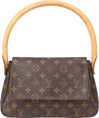 Louis Vuitton Crossbody Bags - Louis Vuitton Canvas Monogram Looping PM Handbag - Gr. unisize - in Braun - f&uuml;r Damen