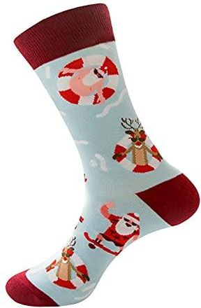 Generic Chaussettes Femme Chaussettes Chaudes Femme Chaussettes Thermiques Femme De Classique Rembourr&eacute;es Avec Motifs De No&euml;l Confortables Pour Sport D&eacute;tente 