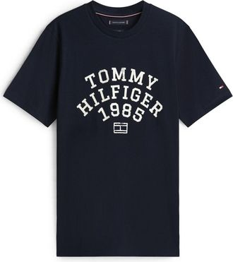 Tommy Hilfiger T-Shirt aus Baumwolle mit Frontprint, Regular Fit in