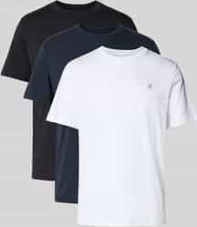 Marc O'Polo Regular Fit T-Shirt Set aus reiner Baumwolle im 3er-Pack