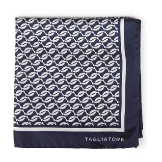 Tagliatore Homme, Accessoires, Bleu, Taille: ONE Size Foulard en soie